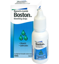 Boston Rewetting Drops : Bausch + Lomb
